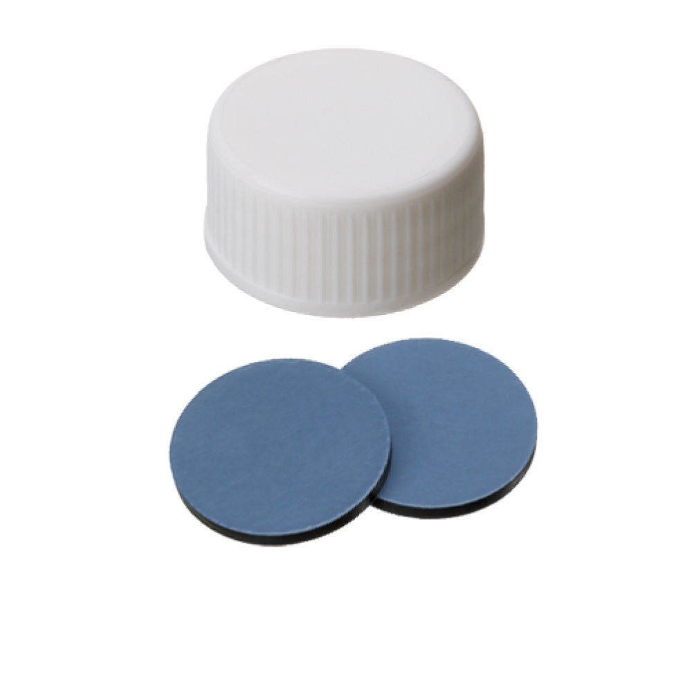 Genetec - Screw Cap (White) 24 mm, PTFE/EPDM/PTFE Septa - Lock - Vialer ...