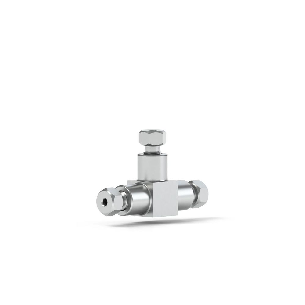 Genetec - Ultra High Pressure - Tee, Stainless Steel, Coned - 10-32 ...
