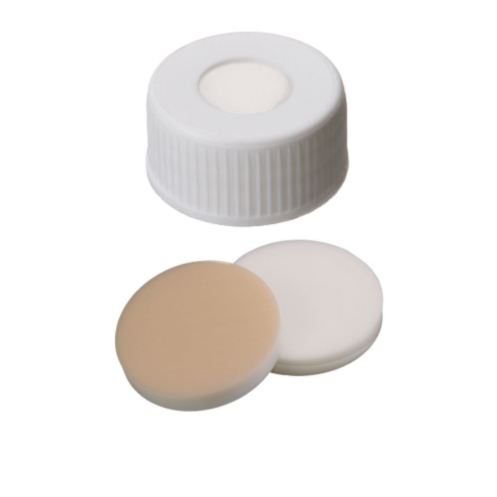 Genetec - Screw Cap (White) 24 mm, Silicone/PTFE Septa - Caps - Vials ...