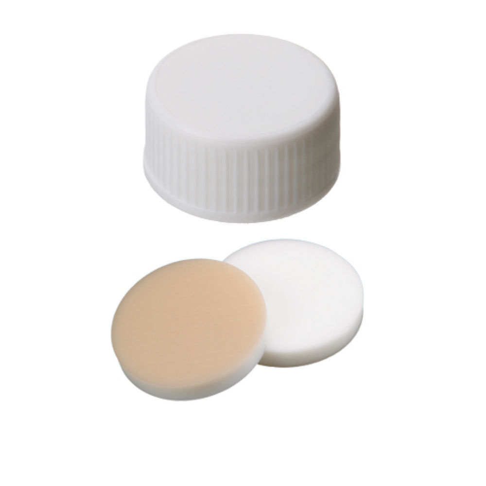 Genetec - Screw Cap (White) 24 mm, Silicone/PTFE Septa - Caps - Vials ...
